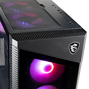MPG Velox Gaming Desktop (NVIDIA GeForce RTX 4060, AMD 8-Core Ryzen 7 5700X, 32GB DDR4 RAM, 1TB NVMe SSD, WiFi, Windows 11 Home) RBG Gamer PC Computer