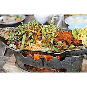 Fish Shaped Plate Hot Pot Tray With Stove Set Aluminium Charcoal Asian Thai Food Chafing Dishes