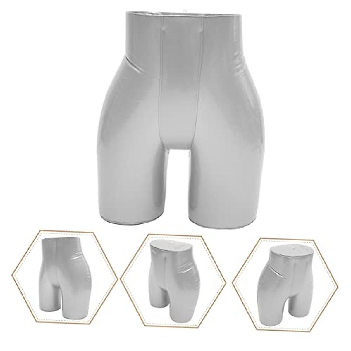 SOLUSTRE Clothing Display Model Half Body with Arms Torso Mannequin for Clothes Display Mannequin Body Molds Shirts Display Prop Inflatable Costume Mannequin for Store Window PVC Bust Belt