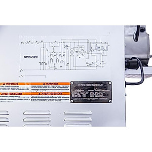 EASYROSE Commercial Convection Oven Single Deck Natural Gas Commercial Ovens for Bakery Kitchen Restaurant, 60,000 BTU