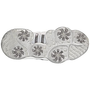 adidas Men's TOUR360 22 Golf Shoes, Footwear White/Footwear White/Silver Metallic, 11