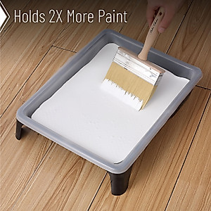 Bates- Deck Stain Brush Set, 4”, 5” and 6”, Stain Brushes for Wood, Deck Stain Applicator, Deck Brush, Wide Paint Brush, Large Paint Brushes, Wood Stain Brush, Masonry Brush, Wood Stain Applicator