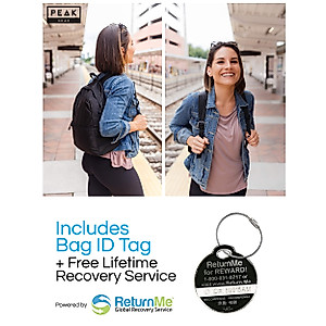 Peak Gear Foldable Backpack - Compact Packable Day Pack - Includes Lifetime Lost & Found ID