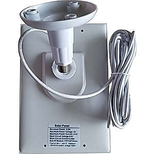 Solar Panel for Camera 3.3W Powered Surveillance Cam 10ft Charging Cable 5V microUSB Port