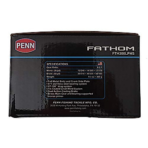 Penn Fathom Low Profile Reel Black Gold 9.2 oz