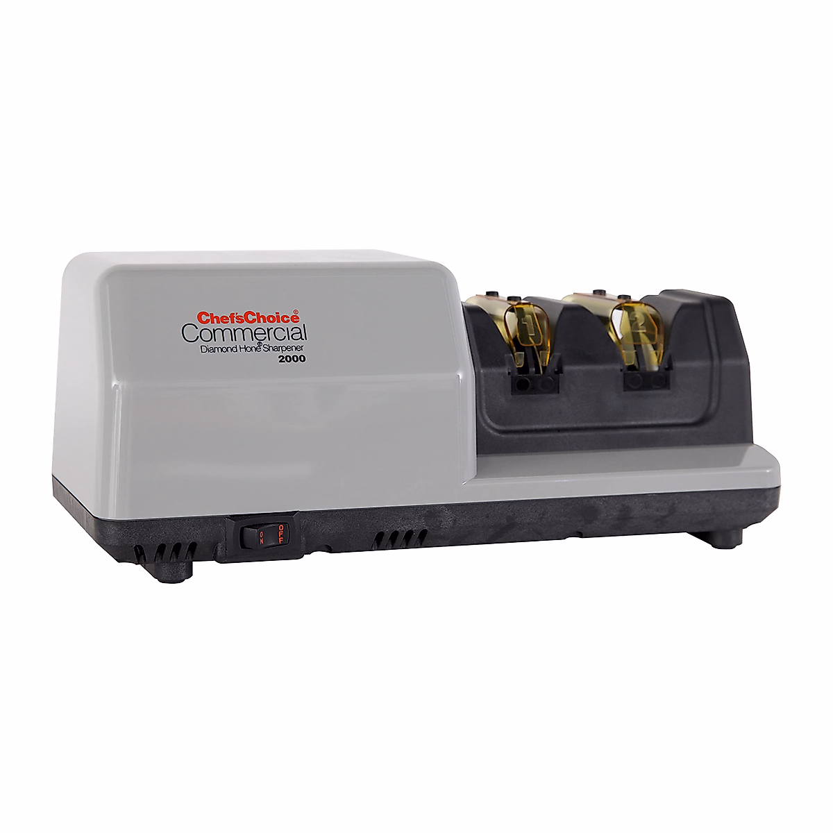 Chef'sChoice 2000 Commercial Diamond Hone Electric Kitchen Knife Sharpener High Performance Heavy Duty with Detachable Module NSF Certified, 2-Stage, Gray