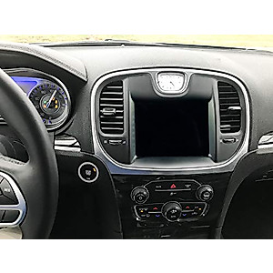 Red Hound Auto Screen Saver 2pc Compatible with Chrysler 300 Uconnect 2011-2019 Invisible High Clarity Touch Display Protector Minimizes Fingerprints 8.4 Inch