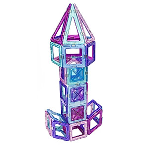 Magformers Inspire Set (100-pieces) Magnetic Building Blocks, Educational Magnetic Tiles Kit , Magnetic Construction STEM Toy Set