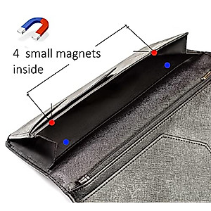 Server Book with Zipper Pocket and Magnetic Closure Server Booklet Waitress Book Serving Book with Money Pocket Waitstaff Organizer Fit Server Apron Waiter Book Wallet High Volume Pocket