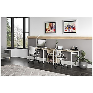 Safco 12.25 Inch Tall Wooden Ready Home Office Work Space Stackable Storage Cabinet Bookshelf Filing Unit Organizer Décor, Beige