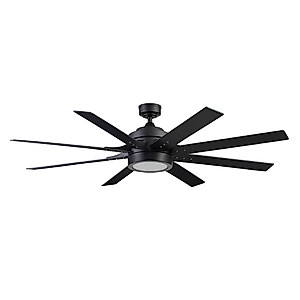 Honeywell Ceiling Fans 51473-01 Xerxes Ceiling Fan, 62, Matte Black