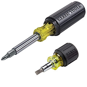 Klein Tools Multi-Bit Screwdriver Set - 11-in-1, 6-in-1 Stubby, 15-in-1 Ratcheting