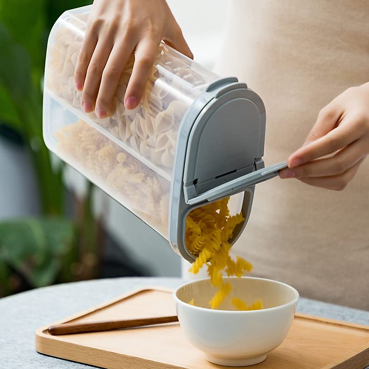 Genérico Storage Containers,Airtight Best Food Storage Containers and Removable partition Design,Storage Jars for transparent gray