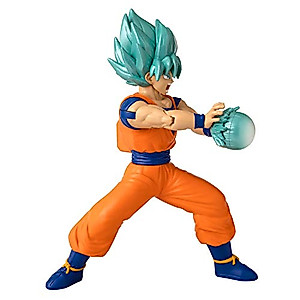 Bandai Namco - Dragon Ball Super - Super Saiyan Blue Goku, 7" Action Figure Attack Collection