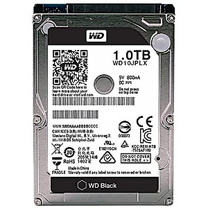 WD Black 1TB Performance Mobile Hard Disk Drive - 7200 RPM SATA 6 Gb/s 32MB Cache 9.5 MM 2.5 Inch - WD10JPLX (Renewed)