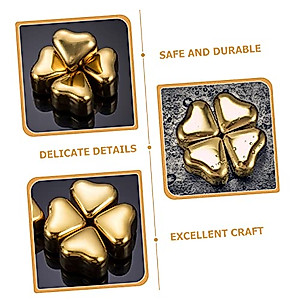 Alipis 3 Sets Stainless Steel Ice Pellets Light Ice Cubes for Drinks Bruins Gifts for Men Bejeweled Kit Steel Ice Cubes Ice Cubes Reusable Mens Stocking Stuffers Man Heart Golden Ice Tart
