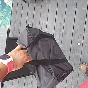 Outspark Grill Cover and Carry Bag for Blackstone 17 Inch Griddle Without Griddle Hood/Camp Chef Griddle Flat Top Grill Similar Size,600D Water Proof Canvas Accessories for Blackstone 17" Griddle