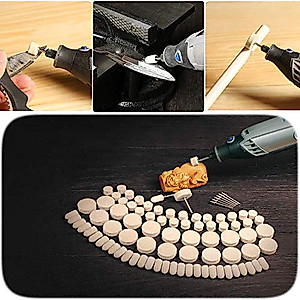 Polishing Buffing Wheel for Dremel Polishing Kit,Point & Mandrel Kit,for Dremel Rotary Tools - Accessories Kit Fit - 1/8 Inch Shank（111Pcs）