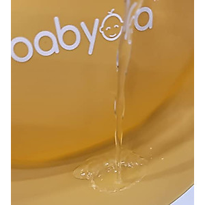 Silicone Baby Bibs with Spill Catcher, Set of 2, Adjustable Waterproof & BPA Free, For Boys And Girls, Babies & Toddlers, Pastel Orange & Yellow