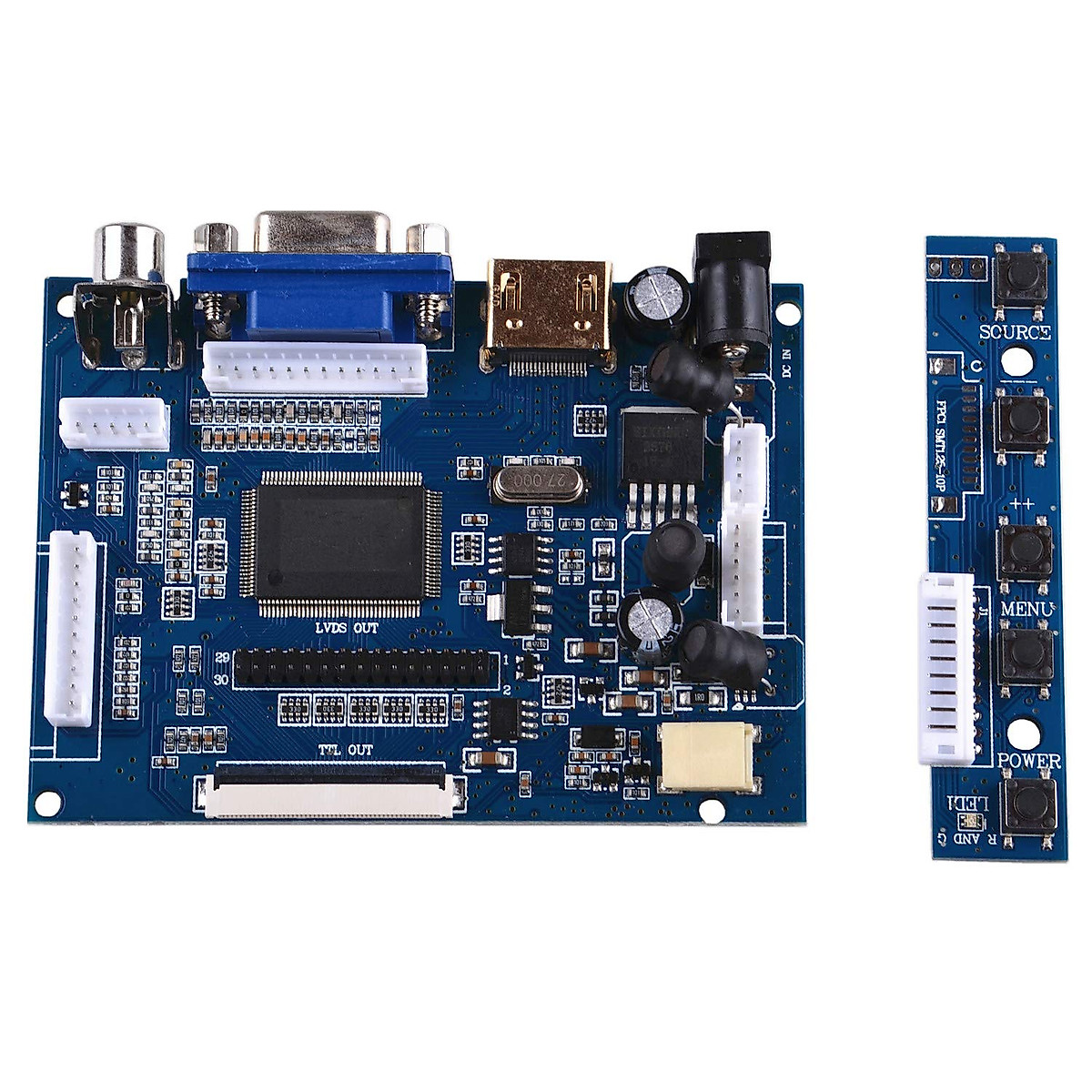 GeeekPi 7 inch 1024 x 600 HDMI Screen LCD Display with Driver Board Monitor for Raspberry Pi