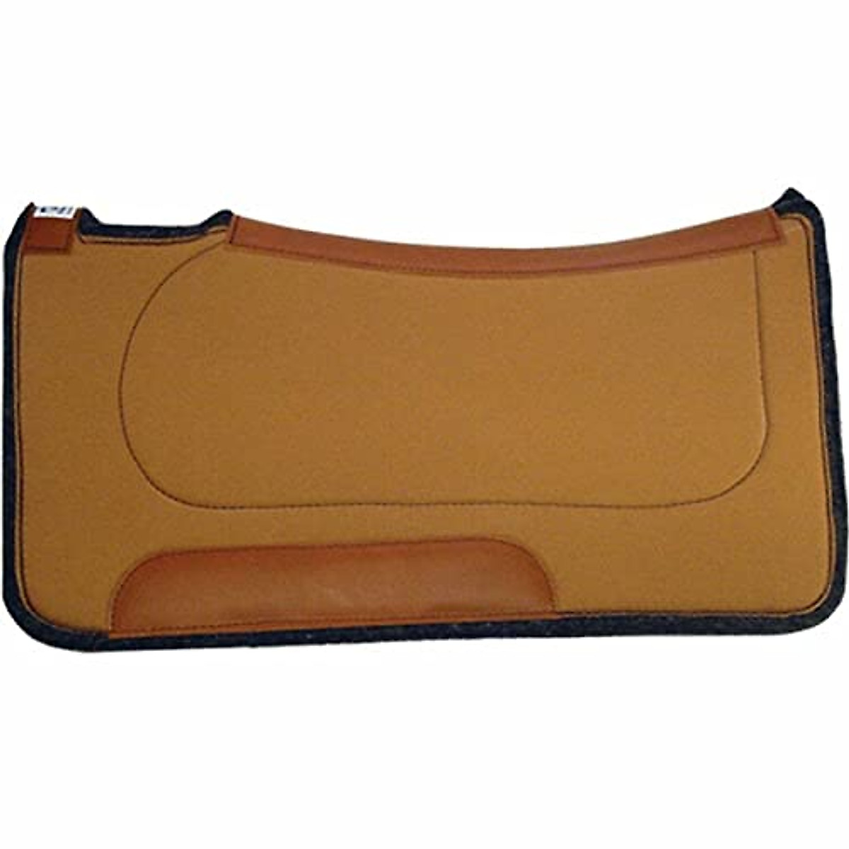 Diamond Wool Contoured Felt Ranch Western Saddle Pad for Horses 30x30-1/2" Thickness, Tan