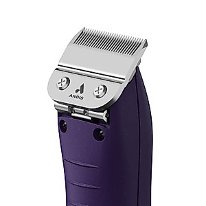 Andis 24820 EasyClip Professional-Animal 7-Piece Detachable Ceramic Blade Clipper Kit, Purple