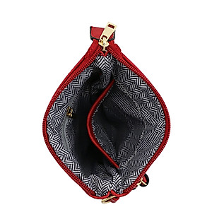 Functional Multi Pocket Crossbody Bag (Red)