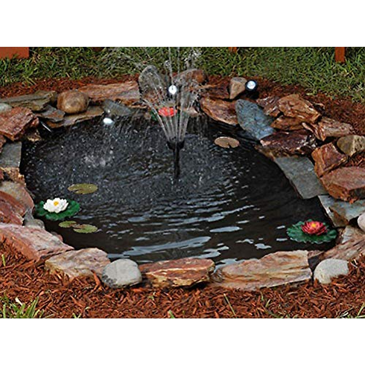 UWIOFF Small Pond Liner, 4 x 7 Feet 20 Mil Pond Skins Pond Liner Black LDPE Pond Liner for Waterfall, Fish Ponds, Garden Fountain(4-Foot by 7-Foot)