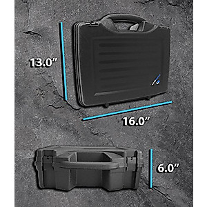 CASEMATIX Wireless Microphone Case - Hard Shell Mic Foam Carrying Case with Customizable Foam Compatible with Sennheiser, Shure, Audio Technica, Nady, VocoPro, Receivers, Transmitters