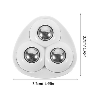 iplusmile 4 Pcs Adhesive Casters Wheels Stick On Wheels Stainless Steel Rollers Wheel 360°Rotation Wheel for Trash Can Projects Crafts, Boxes, Storage Container Moving