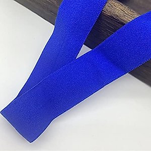 0.4/0.6/0.8/1 Inch Navy Blue Lace Trim Elastic Ribbon Fold Over Spandex Elastic Band for Sewing Lace Trim Waist Band Garment Accessory