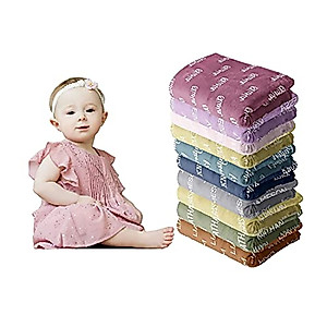 Personalized Baby Blankets for Girls with Name - Baby Boy Newborn Soft- Customized Blankets (30-40in)