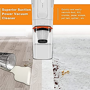 Wapasoo Vacuum Cleaner Handheld Vacuum - 2 Speed Mini Vacuum, Pet Hair Vacuum Cleaner, Lightweight and Rechargeable Car Vacuum Hand held vacuuming Cordless for Car Home Office