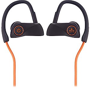 Eco Survivor IPX4 Sweat Resistant Earbuds with Mic, in-Line Controller, Flexible Ear Loops, 3 Silicone Gel Cushions, Premium Sound Quality, Great in-Ear Headphones, Outdoors, 43682