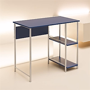 Ameriwood Home Mainstays Garrett Metal Student Computer Desk in Blue