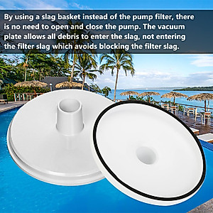 ChangTa SP1106 Pool Skimmer Vacuum Plate -for Hayward Swimming Pool Skimmer SP1082 1084 1085 1075 Fits Skim Vac Plate In-Ground Pool Skimmer Replacement Parts