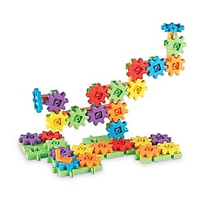 Learning Resources Gears! Gears! Gears! Starter Building Set, Puzzle, Early STEM Toys, Gears Toys for Kids, 60 Pieces, Ages 3+
