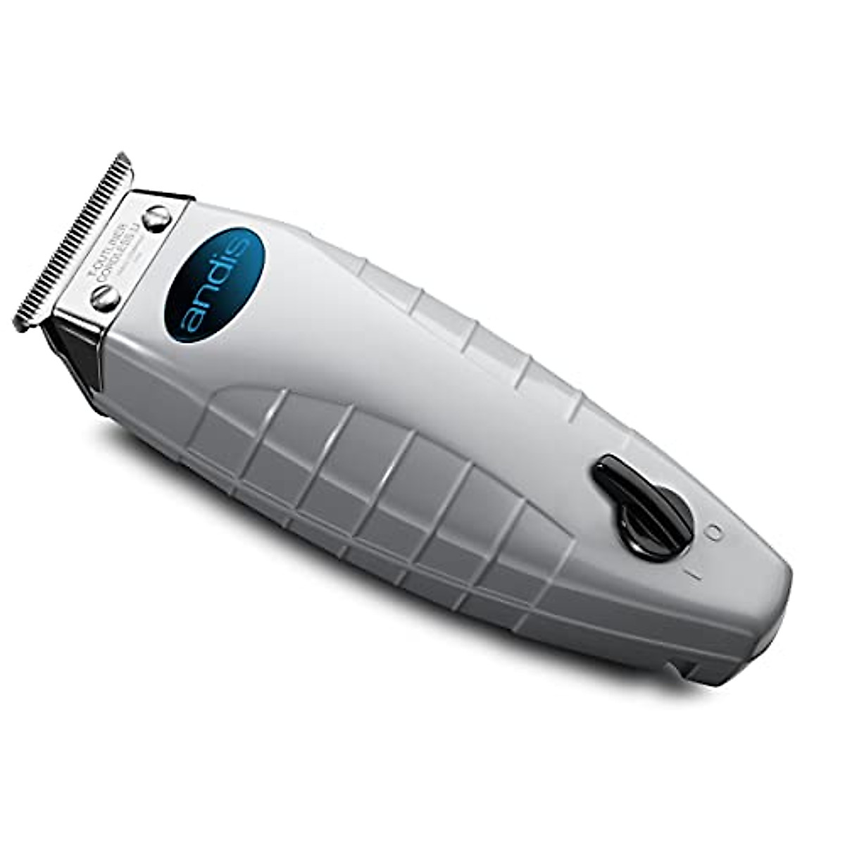 Andis 74000 Professional Corded/ Cordless Hair & Beard Trimmer, T-Outliner Blade Trimmer, Zero Gapped, Close Cutting Carbon Steel T-Blade Trimmer, Grey