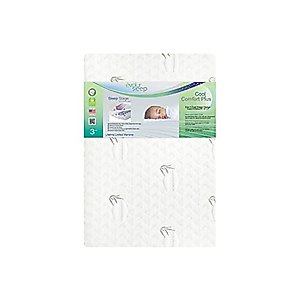 Evolur Lotus Comfort Cool Plus Convoluted Gel Mini and Portable Crib Mattress, Greenguard Gold Certified