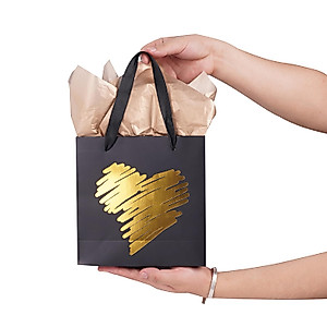 ysmile Pink Gift Bag for Girls with Tissue Paper Favor 12" Large Paper Gift Bag with Handle for Women - Mermaid