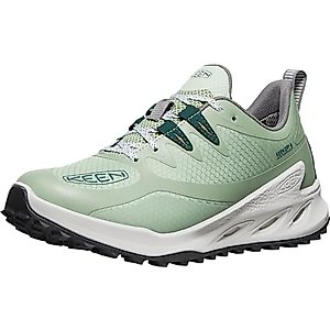 KEEN Women's Zionic Low Height Waterproof All Terrain Hiking Shoes, Desert Sage/Ember Glow, 9