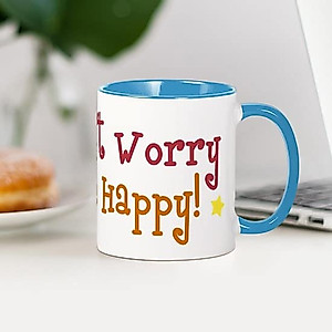 CafePress Don't Worry Be Happy Mug Ceramic Coffee Mug, Tea Cup 11 oz