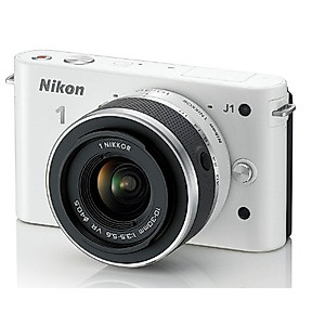 Nikon 1 J1 Compact System Camera with 10-30mm Lens Kit - White (10.1MP) 3 inc