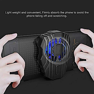 TOTOU Mobile Phone Cooler for Silent Phone Radiator PUBG Controller Handle LED Light Cooling Fan