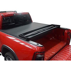 KSCPRO Quad Fold Tonneau Cover Soft Four Fold Truck Bed Covers for 2015-2023 Ford F-150 F150 with 5.5 ft Bed, Styleside