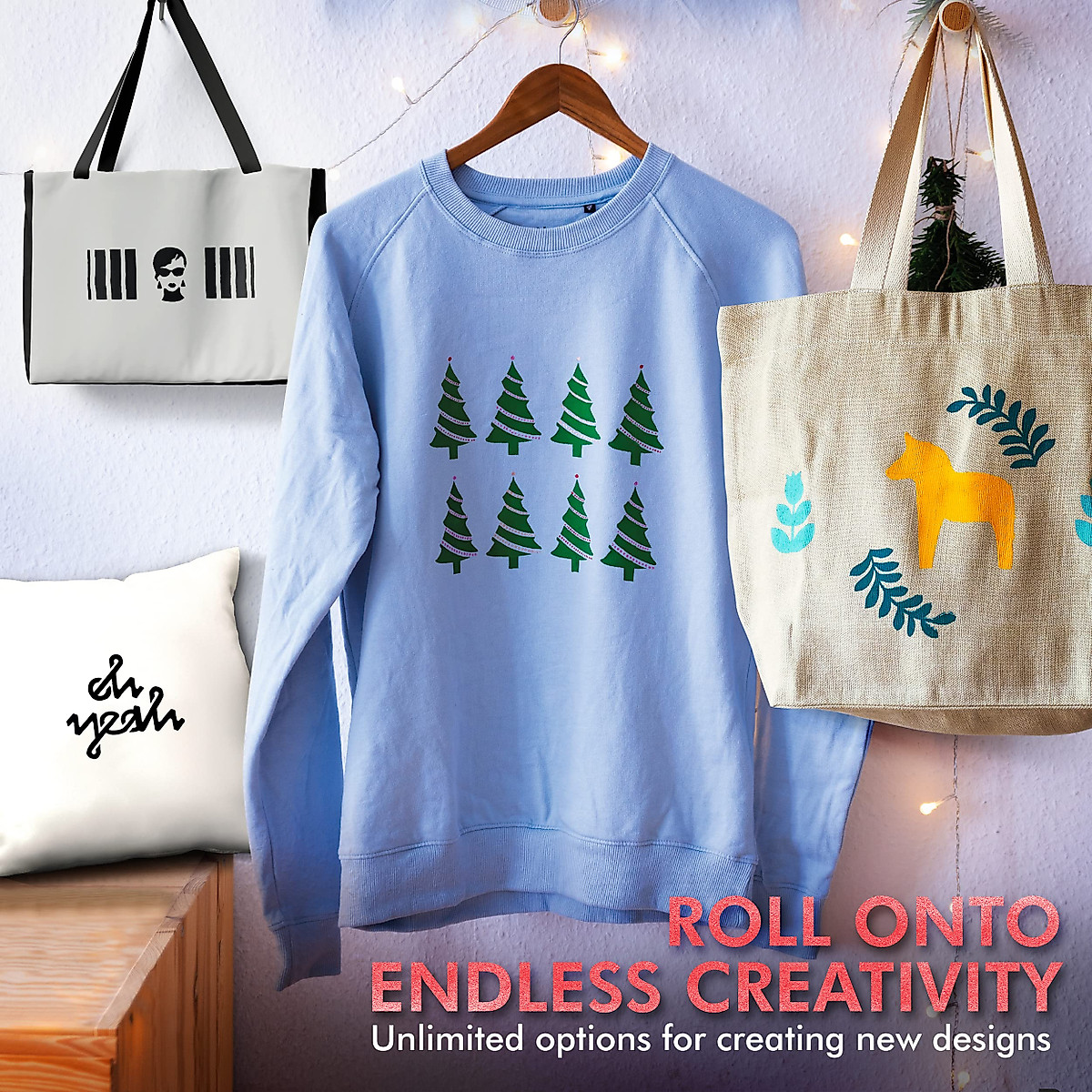 Marabu Screen Printing Kit Set - Screen Print Kit with Reusable Wooden Frame, 1 Screen Printing Squeegee, and 3 x 100ml Ink - Silk Screen Printing Kit for Beginners