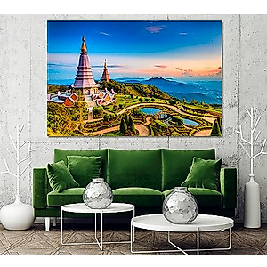 Doi Inthanon National Park Thailand Canvas Print 3 Panels / 36x24 inches