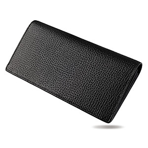 WOLFselection Genuine Leather Long Wallet - Rugged Bifold Mens Wallets with Inner Zip Slot for Key and Coins - Big Capacity for Credit Cards ID Driver's License and Notes