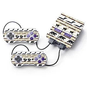 MightySkins Skin Compatible with Nintendo Super NES Classic - Lodge Stripes | Protective, Durable, and Unique Vinyl Decal wrap Cover | Easy to Apply, Remove, and Change Styles | Made in The USA