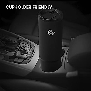 COKTIK 40 oz Insulated Tumbler with Straw, 3 Lids (Straw/Flip), Vacuum Insulated Travel Mug Stainless Steel Tumbler(1Pack,Black)